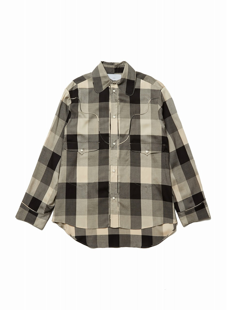BLOCK CHECK WESTERN SHIRT – SUGARHILL TOKYO